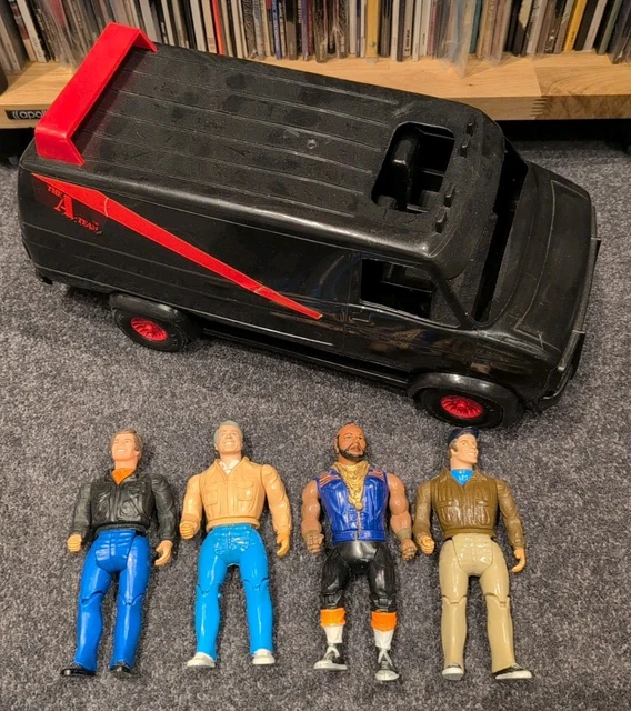 VINTAGE GALOOB A-TEAM Tactical Van & Set Of Large Size Figures Ertl £ ...