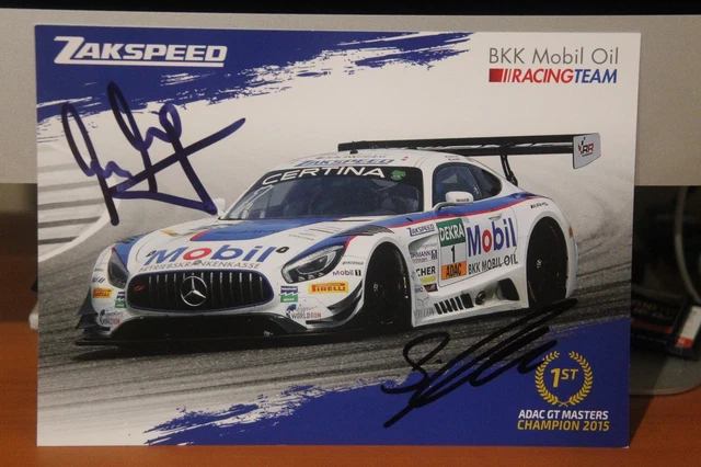 SEBASTIAN ASCH #1 Mobil/Team Zakspeed Mercedes GT3 Signed Driver Card ...