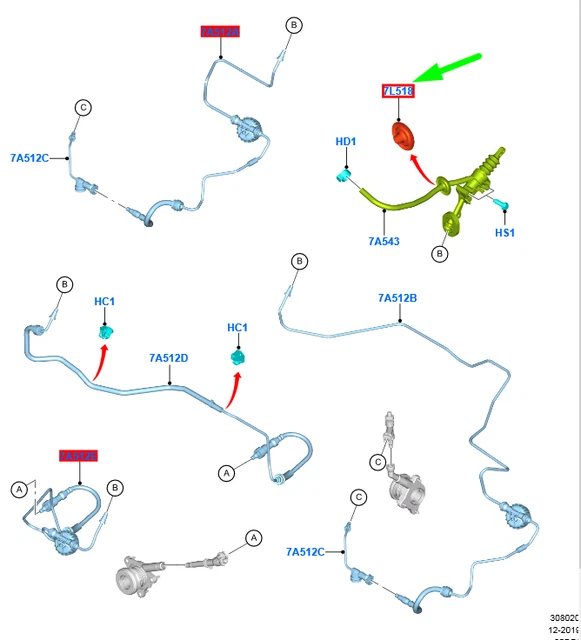FORD TRANSIT MK4 Clutch Master Cylinder Grommet 1831011 NEW GENUINE £16 ...