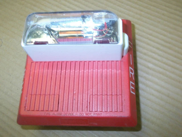 WHEELOCK KIDDE FENWAL MULTI TONE ALARM HORN MT-241575W STROBE $37.99 ...