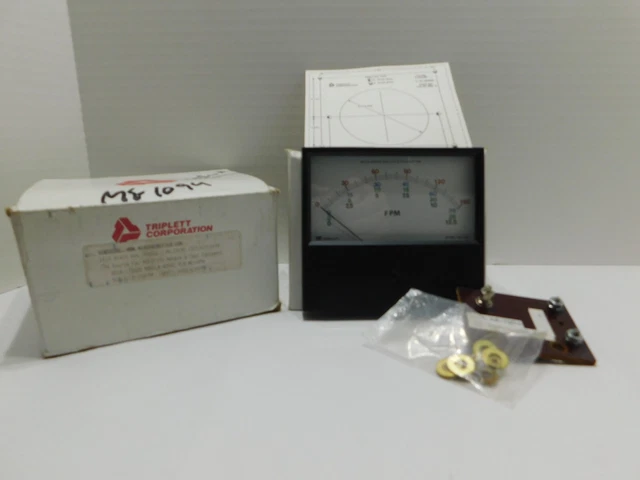 TRIPLETT ME-1094 420-GL Misuratore montaggio pannello 10 VDC = 150 FPM ...
