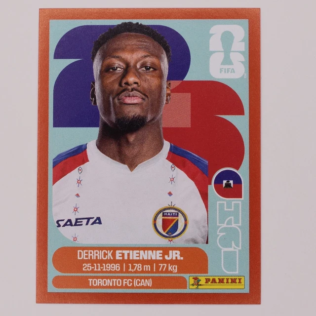 PANINI FIFA WORLD Cup 2026 Sticker RED BORDER PARALLEL Derrick Etienne ...