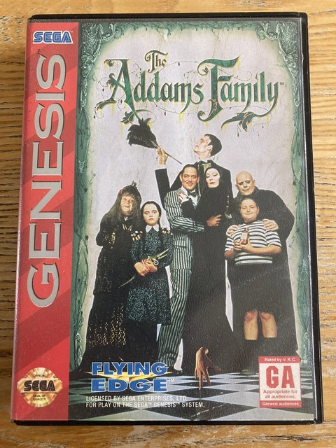 ADDAMS FAMILY SEGA genesis Mega drive Rare Flying Edge £64.99 - PicClick UK