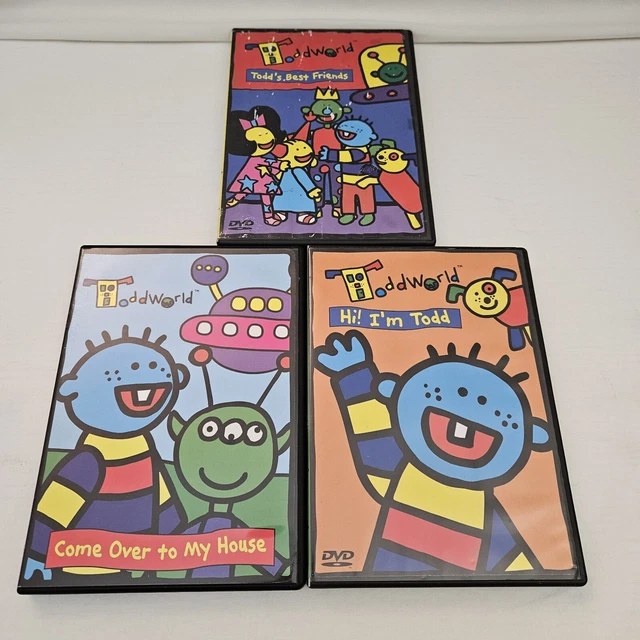 LOT OF 18 Kids DVD's - Bob the Builder, ToddWorld, Barney +*3 freebies ...