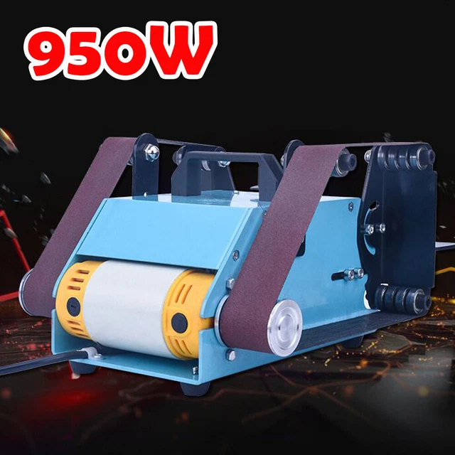 DOUBLE AXLE ELECTRIC belt grinder grinding belt grinder 950W 6000rpm ...