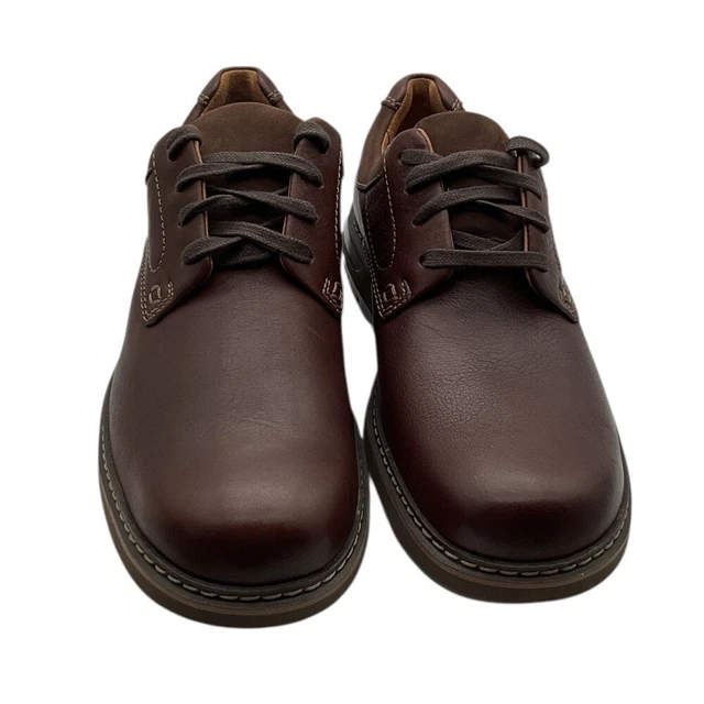 CLARKS UN BRILEY LACE - MAHOGANY Men's Brown Leather Shoes size 7.5 £89 ...