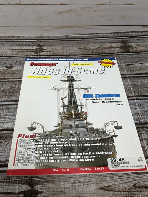 SEAWAYS SHIPS IN Scale Model Building Magazine HMS Thunderer ...