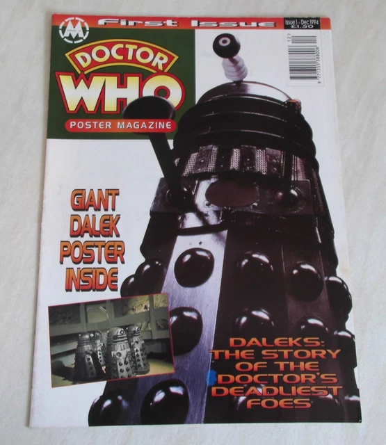 DR DOCTOR WHO POSTER MAGAZINE No. 1 The Daleks December 1994 FIRST ...