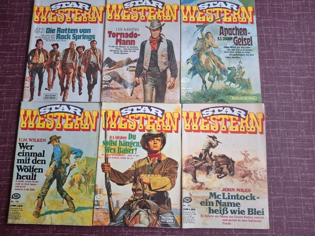6 X STAR-WESTERN 309+ 310+ 311 + 312 + 313 + 314 ERICH PABEL Verlag ...
