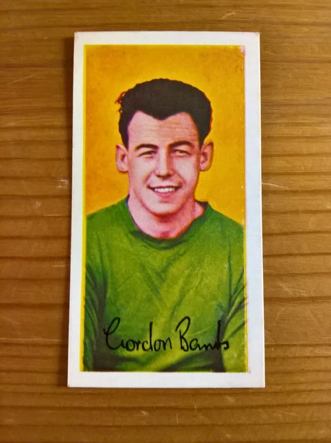BARRATT TRADE CARD: Famous Footballers Series A12 no. 25 Gordon Banks £ ...