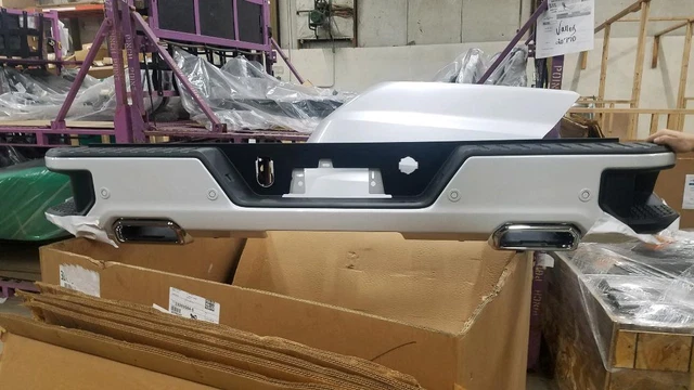 2019-2022 GMC SIERRA Chevy Silverado 1500 Rear Bumper With Exhaust With ...