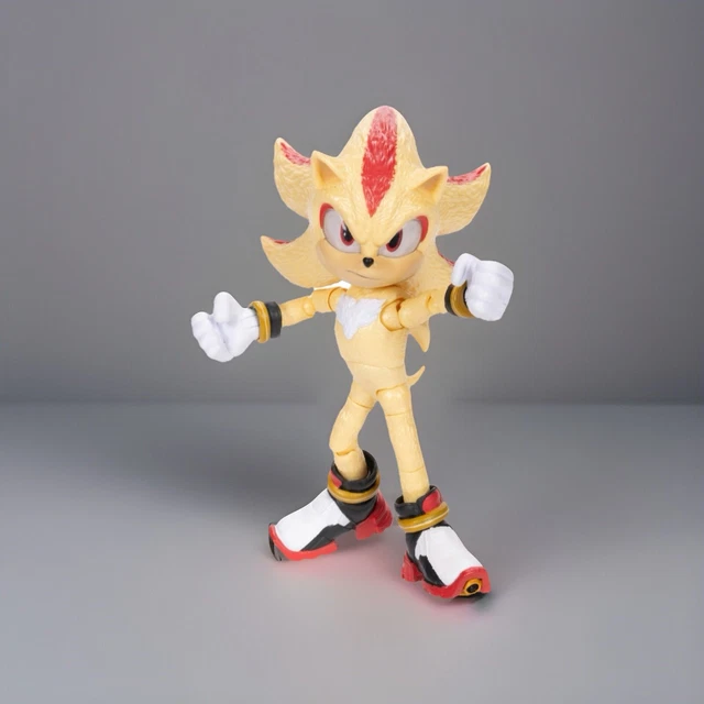 SONIC THE HEDGEHOG 3 SUPER SHADOW 13cm Figure Jakks Pacific Action ...