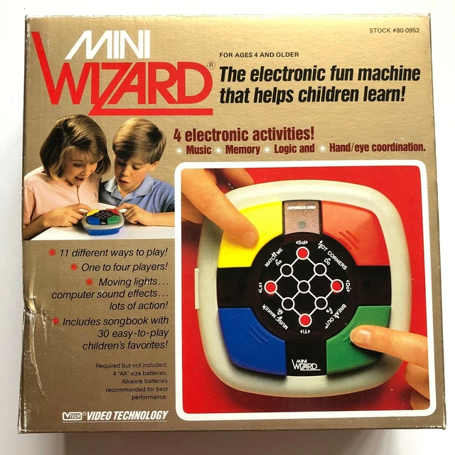 VTECH MINI WIZARD CLASSIC ELECTRONIC GAME Retro Fun BOXED Working ...