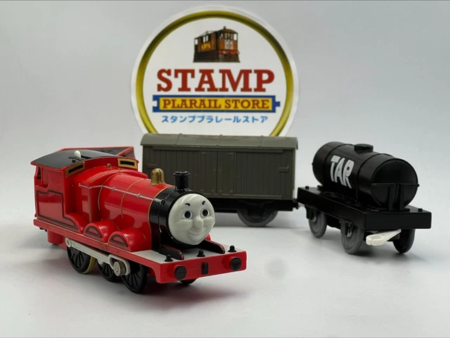 TOMY TRACKMASTER PLARAIL James the Red Engine *complete set* $84.27 ...