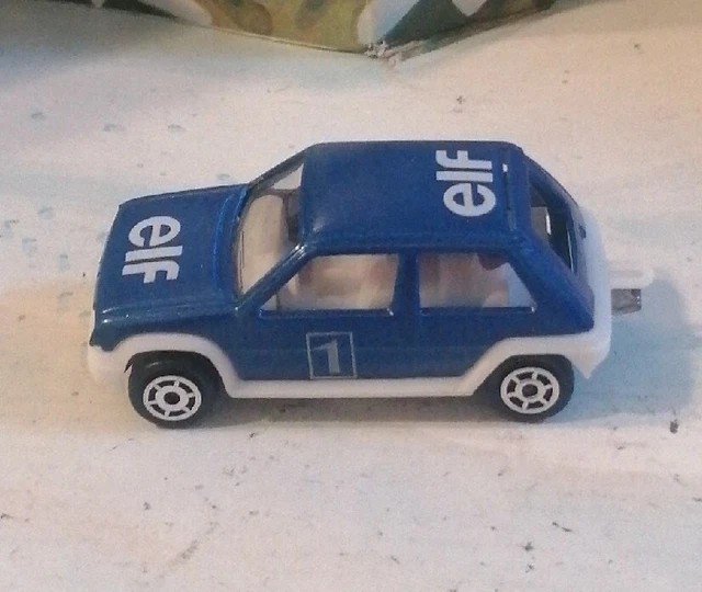 VOITURE MAJORETTE RENAULT 5 R5 Supercinq GT Turbo Elf Ech 1/51 EUR 8,00 ...