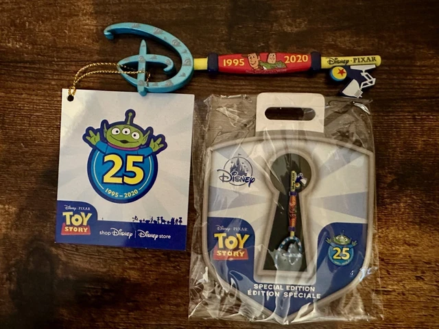 DISNEY STORE TOY Story 25th Anniversary Opening Ceremony Key & Pin ... DISNEY STORE TOY Story 25th Anniversary Opening Ceremony Key & Pin ...