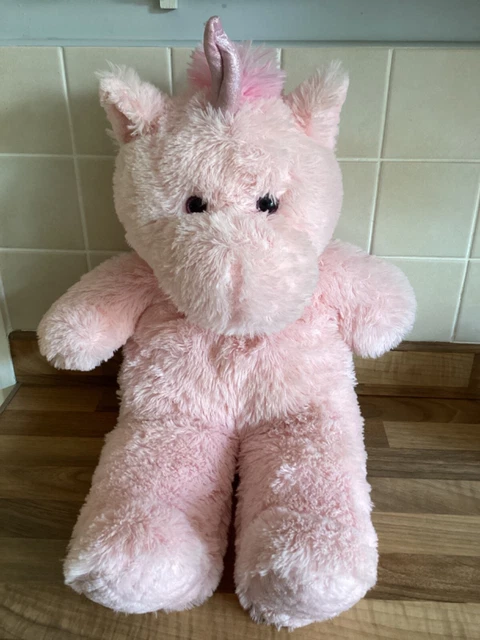 ASDA LARGE PINK Unicorn 24” Plush Super Soft Toy Cuddly Comforter £8.99 ...