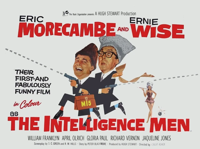 THE INTELLIGENCE MEN 1965 UK quad poster print 30x40" Morecambe & Wise ...