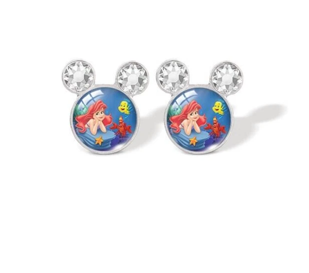 DISNEY'S THE LITTLE Mermaid Ariel Cute Mickey Mouse Shaped Gemmed Ears ...