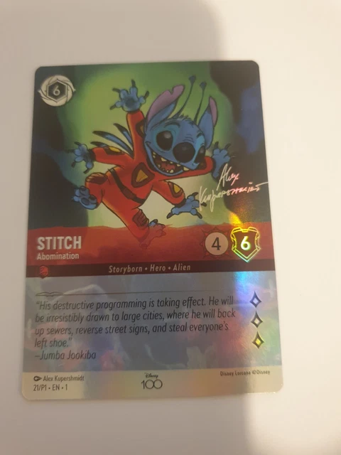 DISNEY LORCANA STITCH 21/P1 Promo Disney 100 Collectors Set £9.99 ...