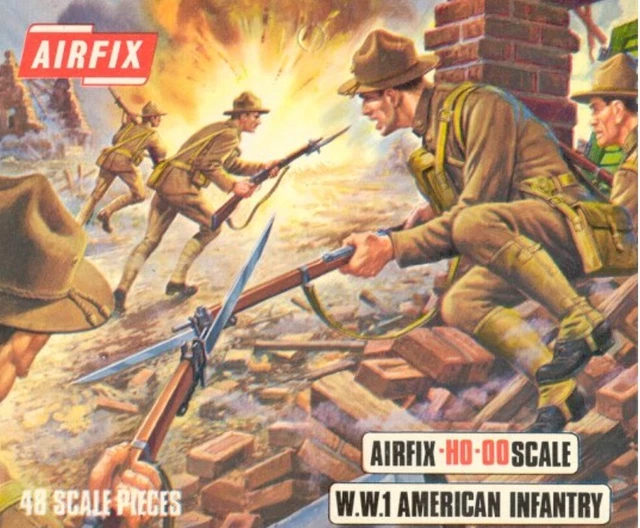 AIRFIX, U.S. INFANTRY WW1, HO scale, year 1971 £5.18 - PicClick UK