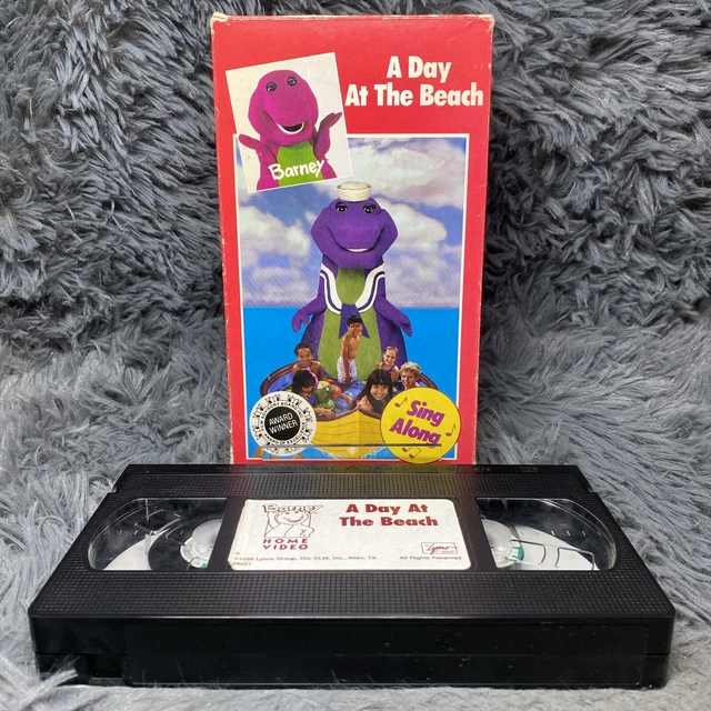 BARNEY A DAY at the Beach VHS Tape 1988 Video Backyard Gang Friends ...