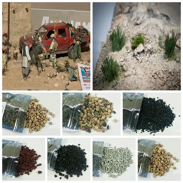 GROUND ROCK STONE Railway Gravel Cornerstone Scene Model Scenery ...