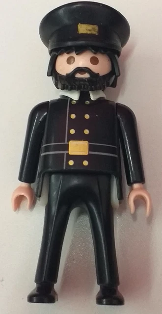 PLAYMOBIL WESTERN TRAIN Station Station Master Conductor custom Tren ...