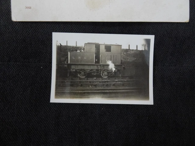 VERY SMALL PHOTO of Shunter Steam Train at Colchester Railway Station ...
