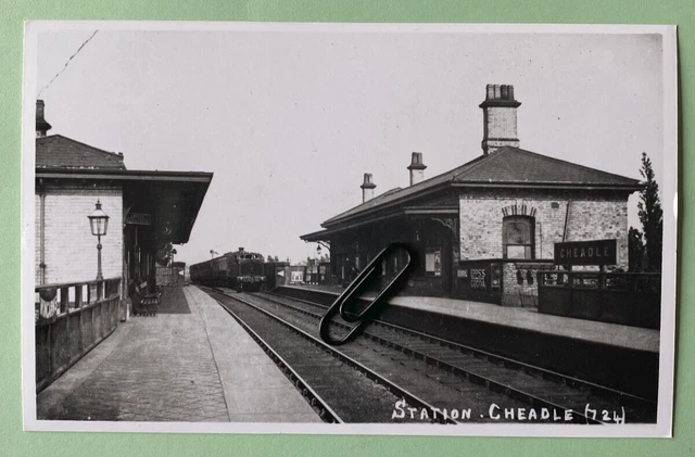 BRITISH RAILWAY LOCOMOTIVE Photograph - Cheadle Station £3.00 - PicClick UK