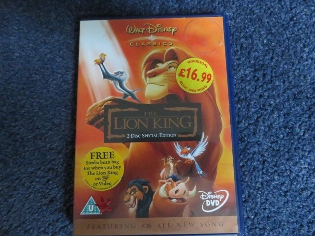 THE LION KING [2 Disc Special Edition] [1994] [DVD] £3.05 - PicClick UK