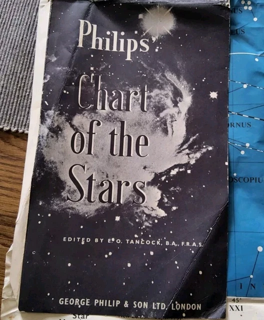 PHILIPS' CHART OF the Stars 1961- Astronomy Good Condition £12.00 ...