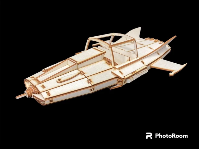 LASER CUT WOODEN 'Super car' 3D Model/Puzzle Kit £24.99 - PicClick UK