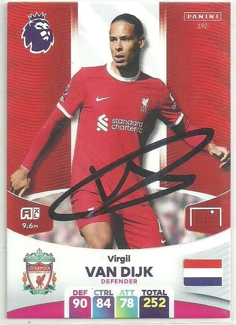 VIRGIL VAN DIJK - LIVERPOOL - Signed 2024 Panini Card £3.99 - PicClick UK