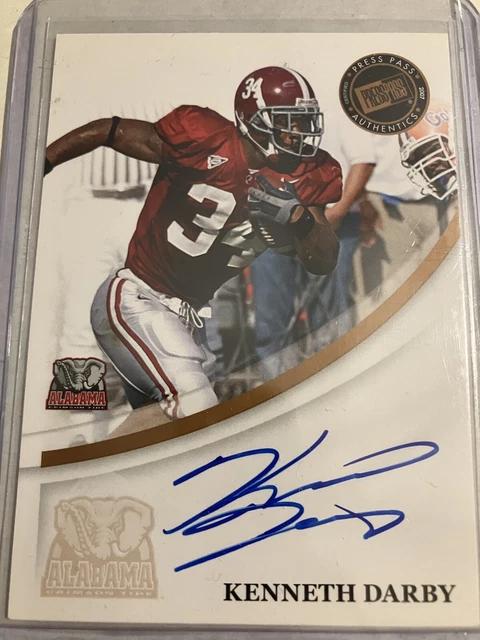 2007 PRESS PASS Signings bronze Kenneth Darby recrue voiture RC Alabama ...