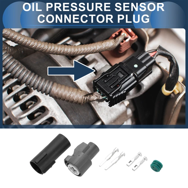 2 PIN OIL Pressure Sensor Connector Plug for Honda Civic 1 Set Black ...