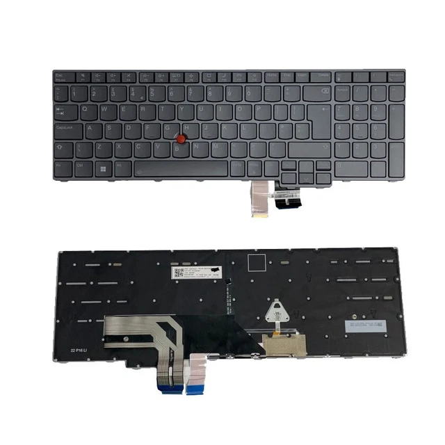 FOR LENOVO THINKPAD P16 L15 GEN3 UK Layout Laptop Keyboard With Frame ...
