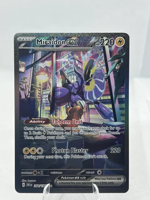 POKÉMON TCG MIRAIDON ex Scarlet & Violet Base Set 244/198 Holo Special ...