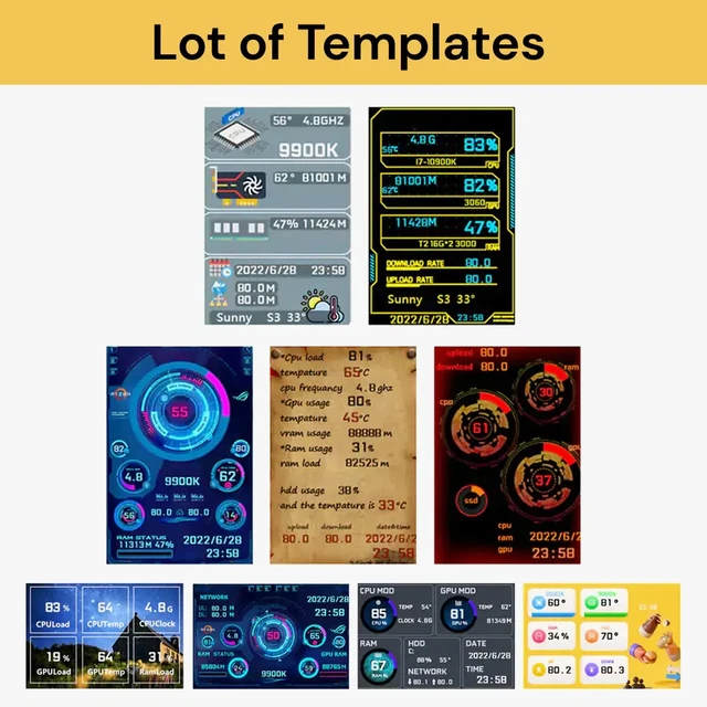 MONITOR LCD SCREEN Secondary Monitor Display Panel for Computer USB ...