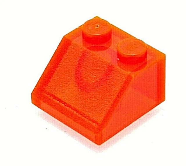 7 LEGO TRANS-NEON Orange Slope Brick 2 x 2 (3039) - (7 Pieces) EUR 4,68 ...