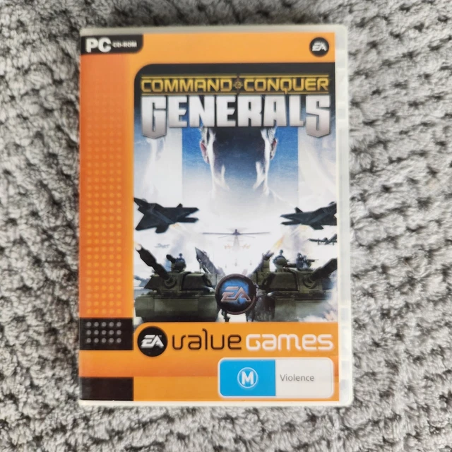 COMMAND & CONQUER Generals PC CD ROM Video Game 2 Discs RTS Strategy EA 2003 $18.00 - PicClick AU