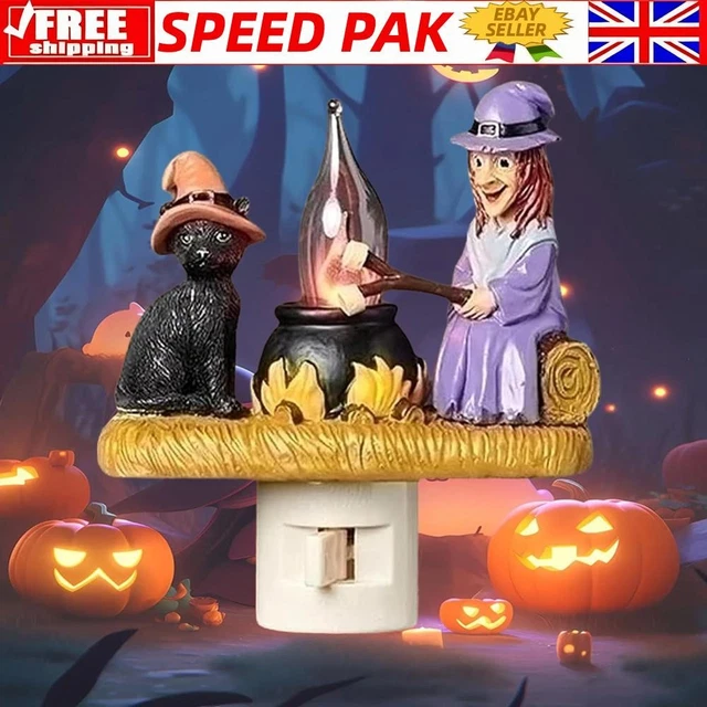 GHOST CAMPFIRE FLICKERING Night Lights Scary 3D LED Faux Campfire Night ...