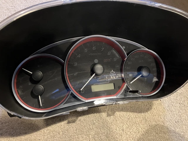 JDM SUBARU IMPREZA WRX STI GRB GVF Dials Clocks Sweeping Defi 2008-2014 ...