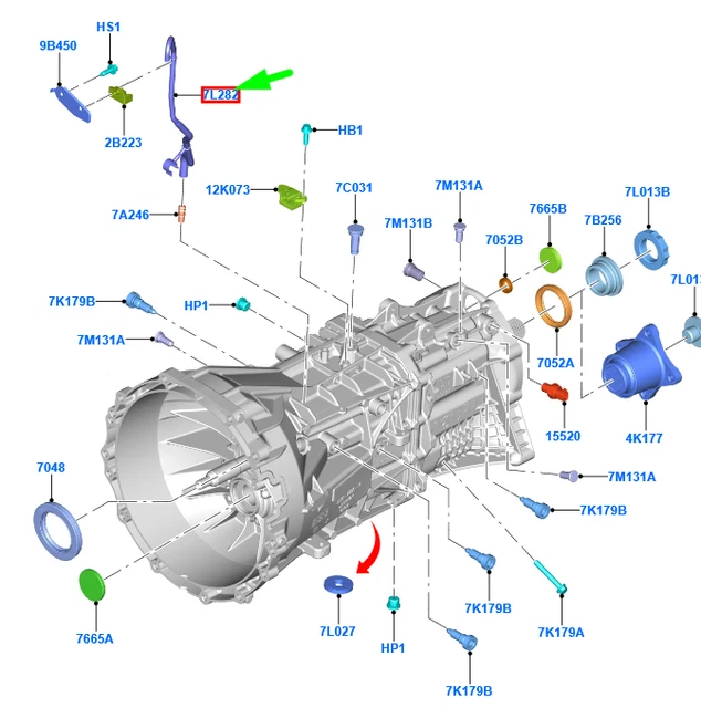 FORD RANGER T6 MK1 Transmission Reniflard Tube Vent Assy 2310003 ...