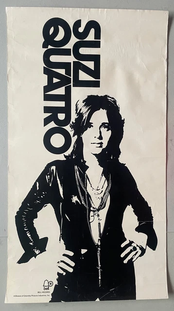 ORIGINAL RARE VINTAGE 1973 "Suzi Quatro" Bell Records Promo Poster ...