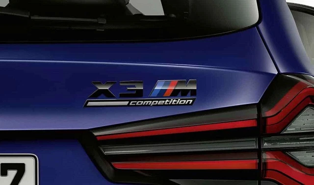 ORIGINAL BMW F97 X3 M Competition Schriftzug schwarz Logo Emblem black ...