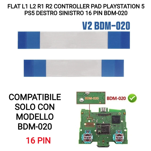 FLAT L1 L2 R1 R2 Controller Pad Playstation 5 Ps5 Destro Sinistro 16 ...