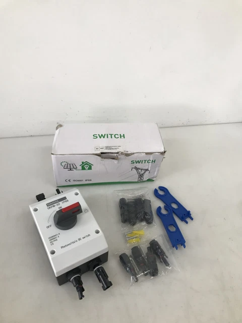 DIHOOL DC TRENNSCHALTER Leistungsschalter IP65 Wasserdicht 32a 1200V PV Combine EUR 29,20 ...