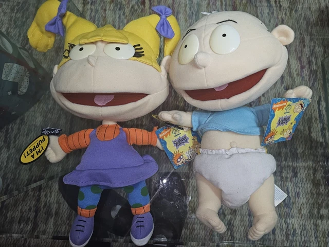 RUGRATS ANGELICA TOMMY PICKLES 15" Soft Toy Puppets 1998 Brand New ...