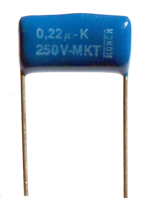 4PCS METALLIZED FILM Capacitor 0.22uF, 220nF, 224K 250V MKT Mylar–ref ...